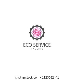Eco Service Logo Stock Vector (Royalty Free) 1123082441 | Shutterstock