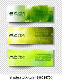 Eco Set Headers Four Different Style Stock Vector (Royalty Free ...
