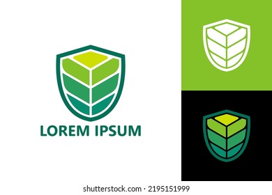 Eco Shield Logo Template Design Vector Stock Vector (Royalty Free ...