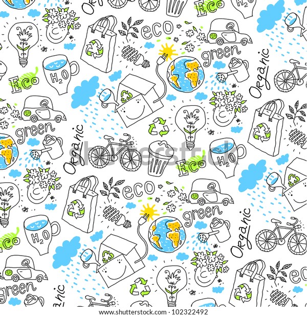 Eco Solution Ecology Environment Protection Vector Stock Vector ...