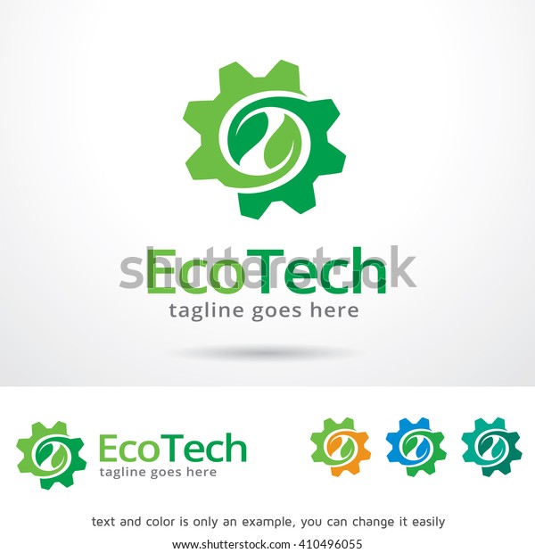 Vector de diseño de plantillas de logotipo Eco Tech