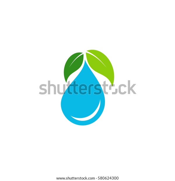 Eco Vector Drop Logo Stock Vector (Royalty Free) 580624300 | Shutterstock
