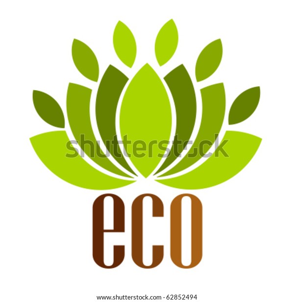 Ecological Emblem Logo Vector Illustration Stock Vector (Royalty Free ...