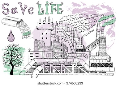 15,604 Hand Draw Factory Images, Stock Photos & Vectors | Shutterstock