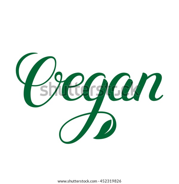 Ecological Lettering Based On Calligraphy Inscription Stock Vector ...