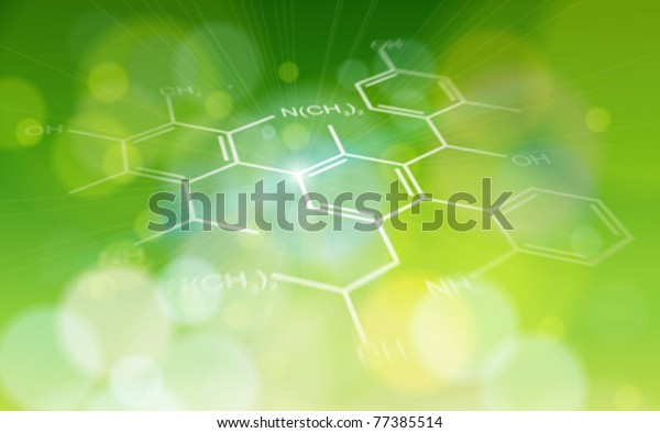Ecology Background Chemical Formulas Stock Vector (Royalty Free) 77385514