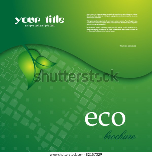 Ecology Banner Brochure Stock Vector (Royalty Free) 82157329