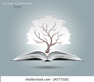 Ecology Concept White Paper Tree Growing Stock Vector (Royalty Free ...