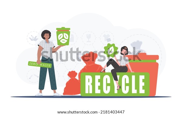 Ecology Green Planet Concept Green Processing Stock Vector (Royalty ...