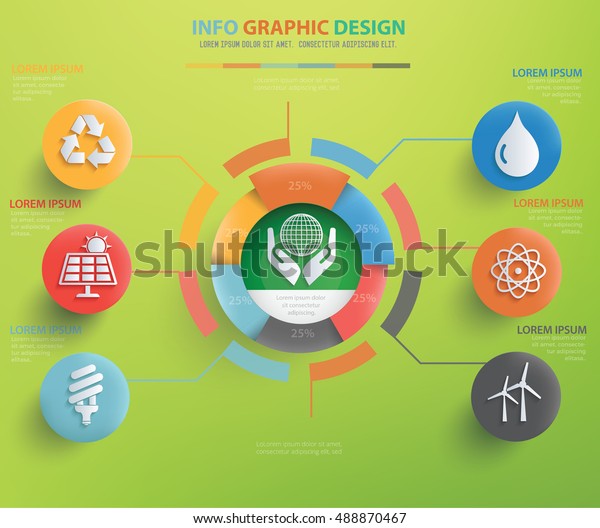 Ecology Info Graphic Designclean Vector Stock Vector (Royalty Free ...
