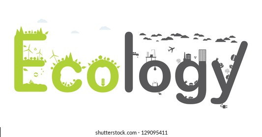 Ecology Infographic Text Vector Illustration Stock Vector (Royalty Free ...