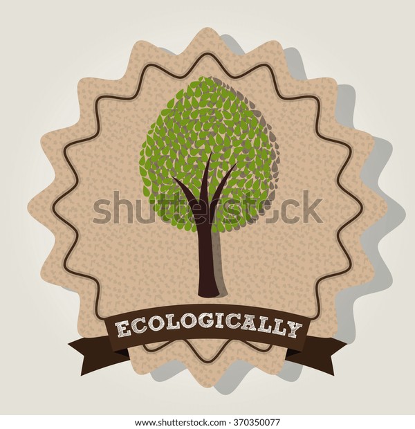 Ecology Label Graphic Stock Vector (Royalty Free) 370350077 | Shutterstock