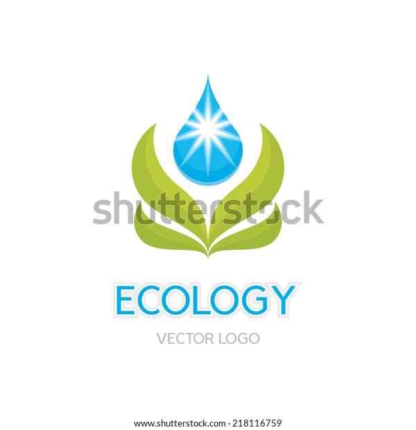 Ecology Vector Logo Concept Illustration Abstract Stock Vector (Royalty ...