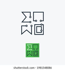 Ecom Letter Icon Vector Design Illustration Stock Vector (Royalty Free ...