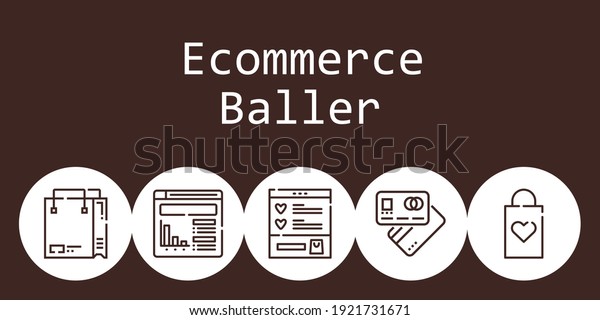 Ecommerce Baller Background Concept Ecommerce Baller Stock Vector ...
