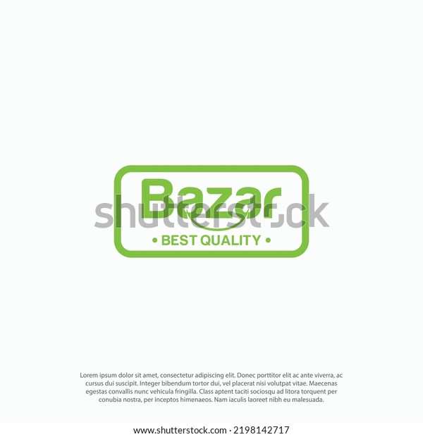 Ecommerce Fresh Nature Vegetable Bazar Logo Stock Vector (Royalty Free ...