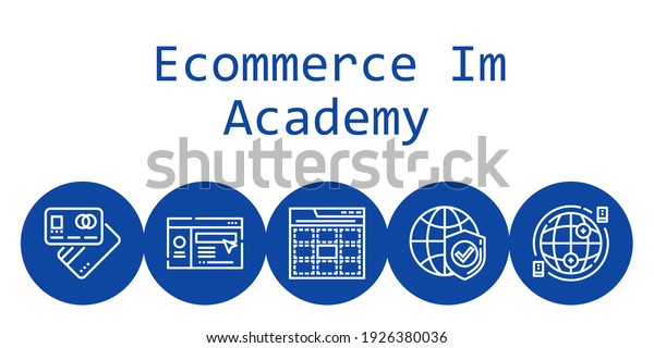 Ecommerce Im Academy Background Concept Ecommerce Stock Vector (Royalty ...