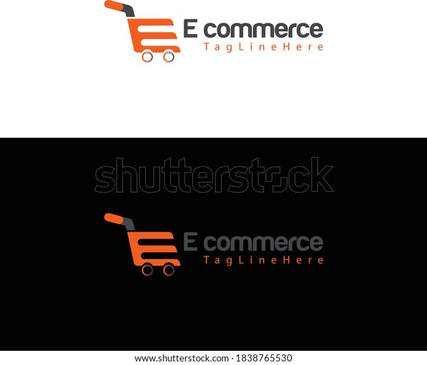 Ecommerce Shopping Cart Logo Design Vector Stock Vector (Royalty Free ...