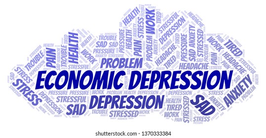 Economic Depression Word Cloud Stock Vector (Royalty Free) 1370333384 ...
