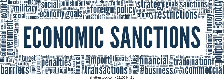 Economic Sanctions Word Cloud Conceptual Design Stock Vector (Royalty ... Economic Sanctions Word Cloud Conceptual Design Stock Vector (Royalty ...