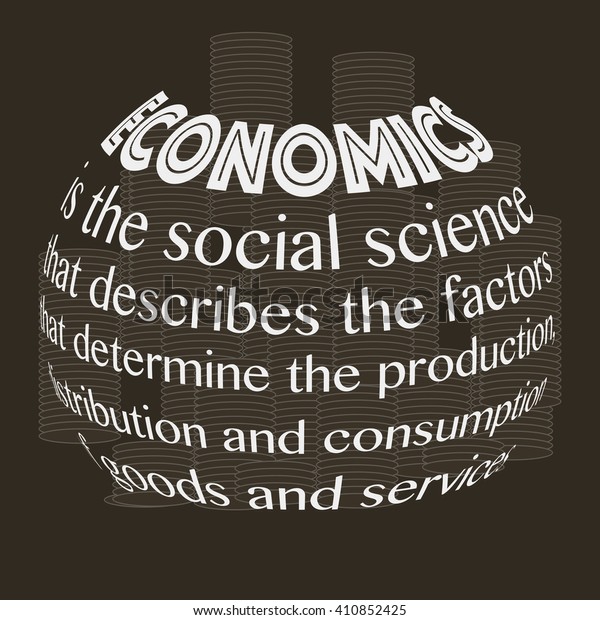 Economics Definition Within Word Cloud Vector Stock Vector (Royalty ...