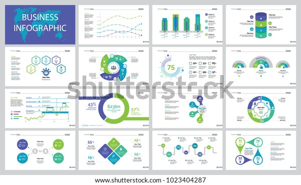 Economics Project Slide Templates Set Stock Vector (Royalty Free ...