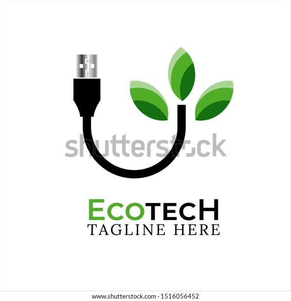 Ecotech Logo Design This Logo Combination Stock Vector (Royalty Free ...