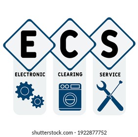 Ecs Electronic Clearing Service Acronym Business Stock Vector (Royalty ...