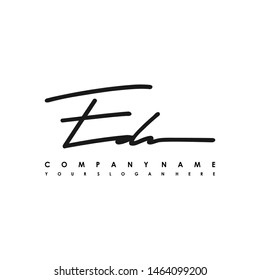 Eo Initial Signature Logo Handwriting Logo: เวกเตอร์สต็อก (ปลอดค่า ...