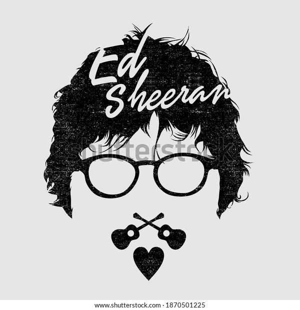 Ed Sheeran Vector Design Template Stock Vector (Royalty Free ...