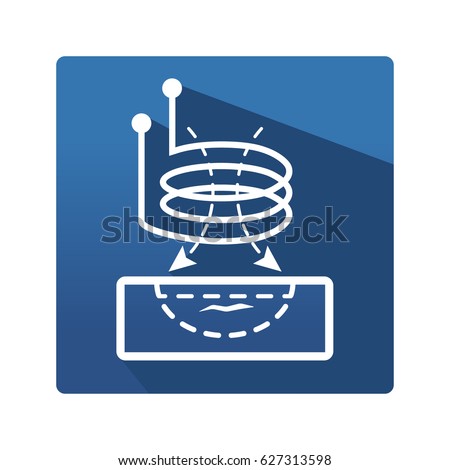 Eddy Current Pictogram Science Studies Flat Stock Vector (Royalty Free ...