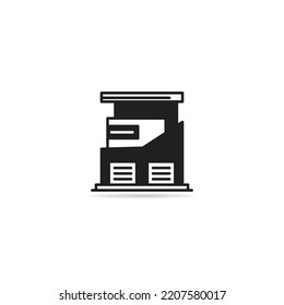 Edifice Icon On White Background Illustration Stock Vector (Royalty ...