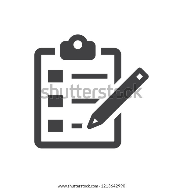 Edit Clipboard Icon Stock Vector (Royalty Free) 1213642990 | Shutterstock