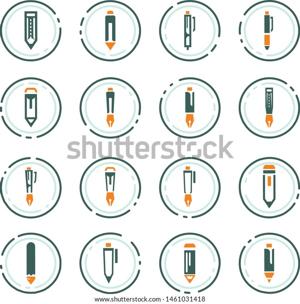Edit Color Vector Icons User Interface Stock Vector (Royalty Free ...