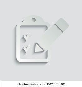 Edit Icon Notepad Edit Symbol List Stock Vector (Royalty Free ...