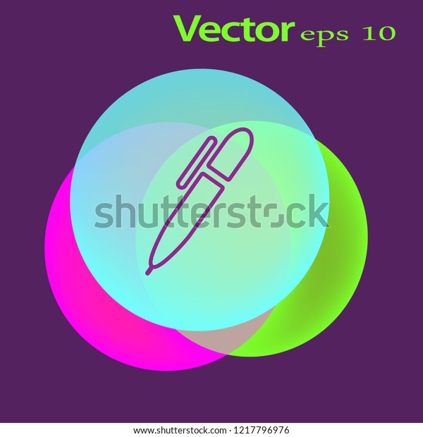 Edit Line Icon Pen Outline Vector Stock Vector (Royalty Free ...