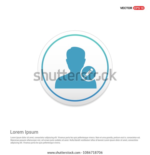 Edit User Icon Hexa White Background Stock Vector (Royalty Free ...