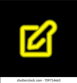 Edit Yellow Glowing Neon Ui Ux Stock Vector (Royalty Free) 709714663 ...