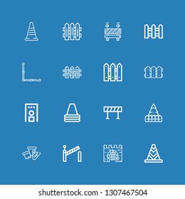 Editable 16 Barrier Icons Web Mobile Stock Vector (Royalty Free ...