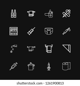 Editable 16 Disposable Icons Web Mobile Stock Vector (Royalty Free ...