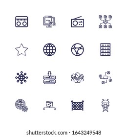 Editable 16 Net Icons Web Mobile Stock Vector (Royalty Free) 1643249548 ...