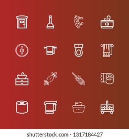 Editable 16 Sanitary Icons Web Mobile Stock Vector (Royalty Free ...