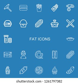 Editable 22 Fat Icons Web Mobile Stock Vector (Royalty Free) 1261797382 ...