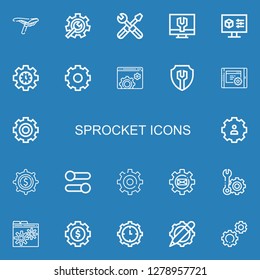 Editable 22 Sprocket Icons Web Mobile Stock Vector (Royalty Free ...