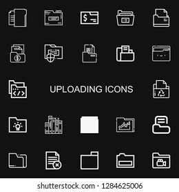 Editable 22 Uploading Icons Web Mobile Stock Vector (Royalty Free ...