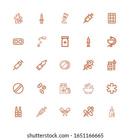 Editable 25 Dose Icons Web Mobile Stock Vector (Royalty Free ...