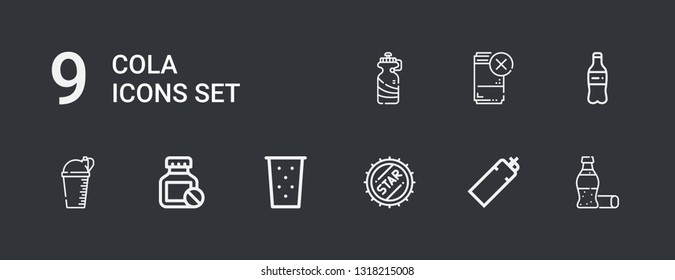 Editable 9 Cola Icons Web Mobile Stock Vector (Royalty Free) 1318215008 ...