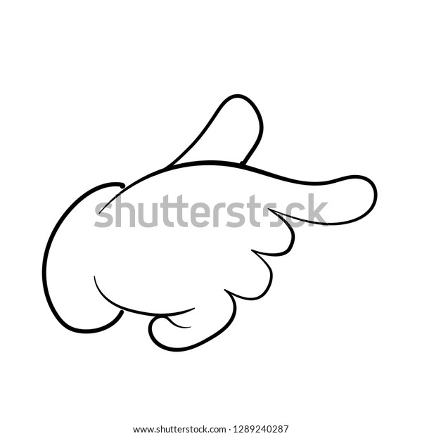 Editable Choose Outline Cartoon Hand Vector: เวกเตอร์สต็อก (ปลอดค่า ...