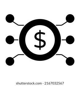 Editable Design Icon Money Network Stock Vector (Royalty Free ...