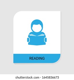 Editable Filled Reading Icon Hobbie Icons Stock Vector (Royalty Free ...